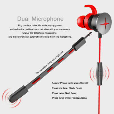 V7 Handheld Chicken Live Gaming Earphone In-ear Headset Headset (Red ...