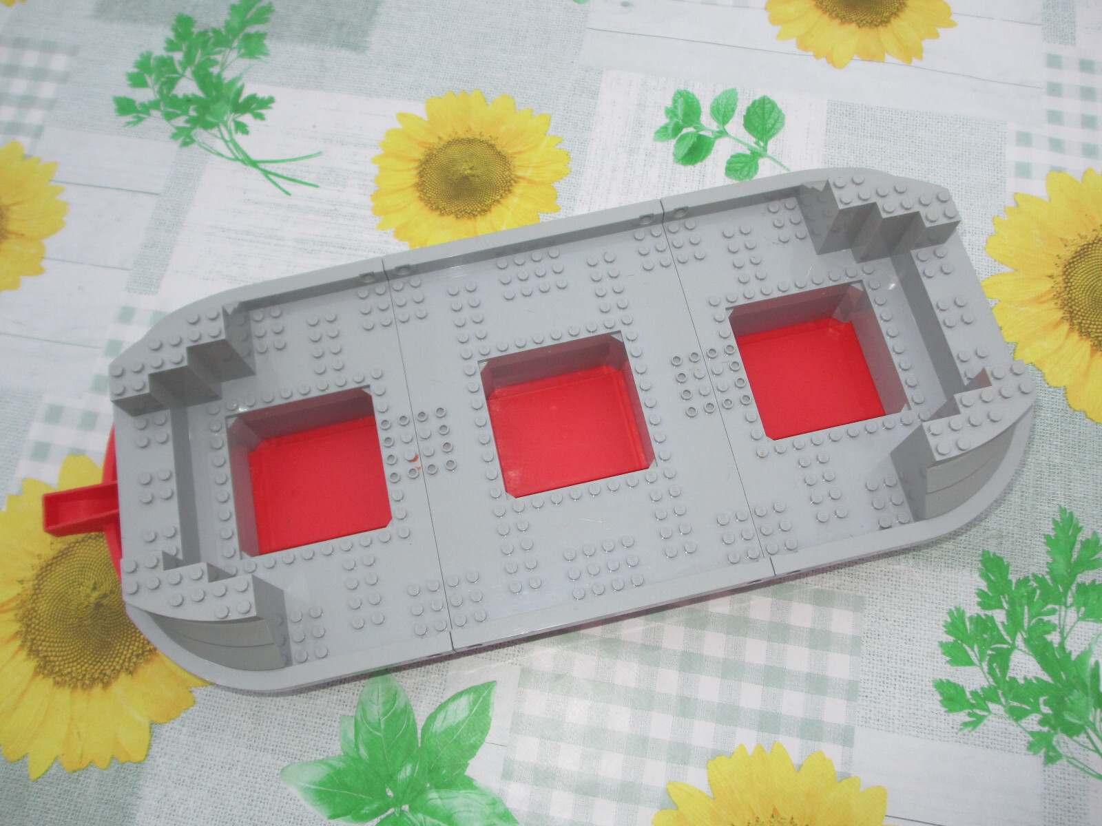LEGO Schiffsrumpf Captain Redbeard´s Piratenschiff Schiff Rot 3-tlg ...