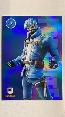 Fortnite Series 3 #80 SNOW PATROLLER RARE Outfit OPTICHROME Holo Prizm ...