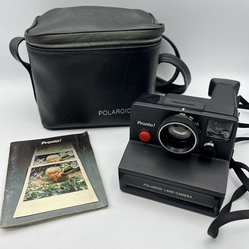 Vintage Polaroid Pronto! Instant Film Land Camera With Case & Manual ...