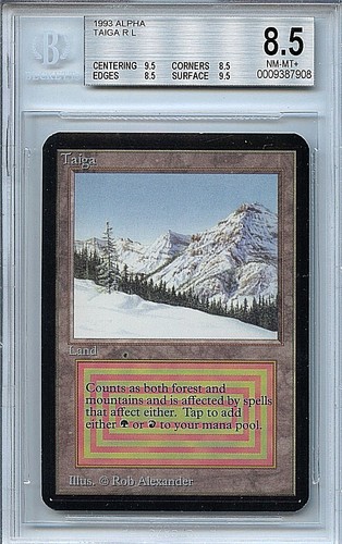 MTG Alpha Taiga BGS 8.5 NM-MT+ Magic WOTC Dual Land Card 7908 | eBay