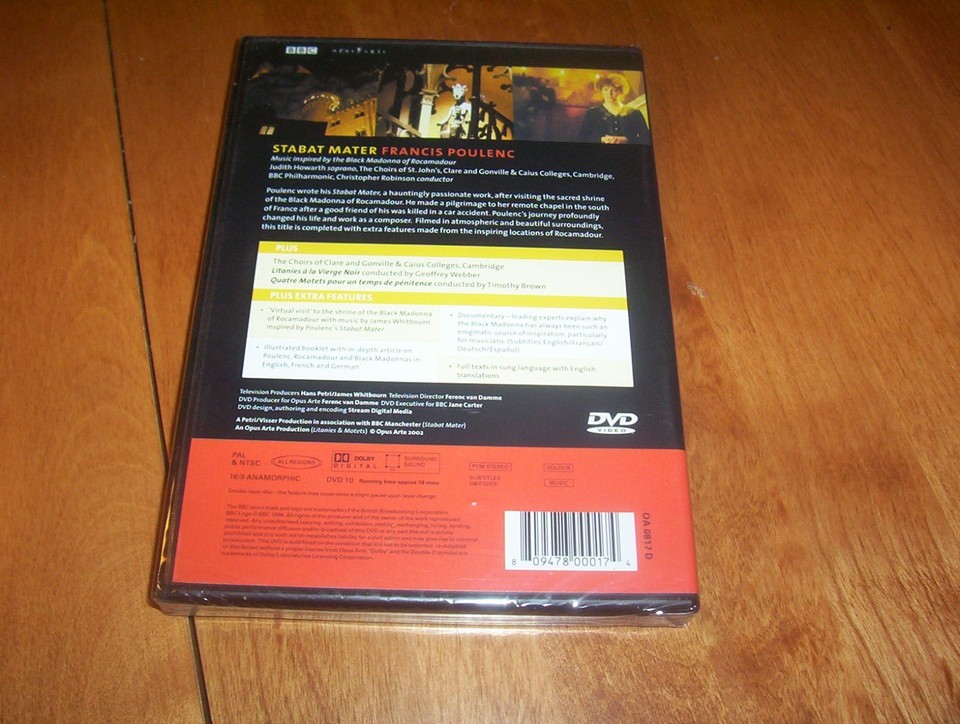 STABAT MATER POULENC Judith Howarth Soprano BBC Musical Performance NEW ...