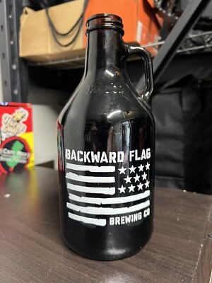 Backwards Flag 32oz Beer Crowler ( NJ Brewery ) Defunct Brewery | eBay