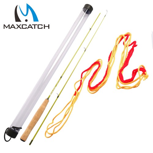 Maxcatch Practice Fly Fishing Rod Kit 4ft/4.3ft 2Pcs Learning to Cast ...