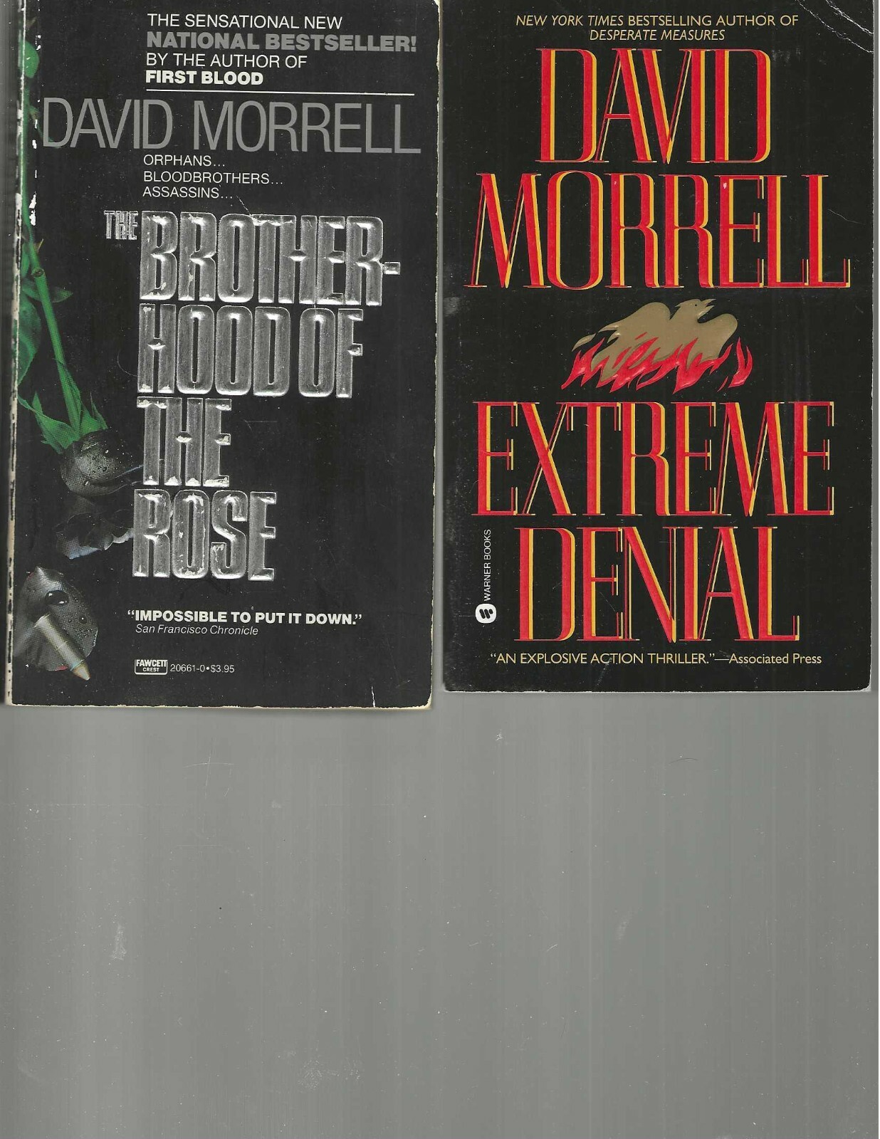 DAVID MORRELL - THE BROTHERHOOD OF THE ROSE - A LOT OF 2 BOOKS | eBay