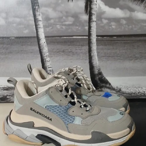 Balenciaga Gray Sneakers Chunky Triple S Design S 41 | eBay