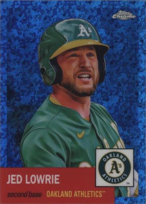 2022 Topps Chrome Platinum Anniversary - Jed Lowrie #316 Blue Mini ...