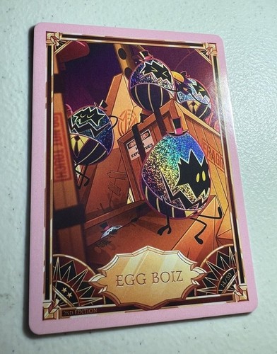 EGG BOIZ 14/50 Hazbin Hotel 2nd Edition Trading Card Boys Premium Holo ...