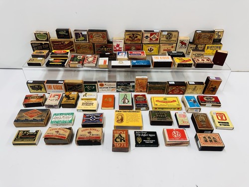 LARGE LOT OF 75: VTG ADVERTISING MATCH BOXES (US & INTERNATIONAL ...