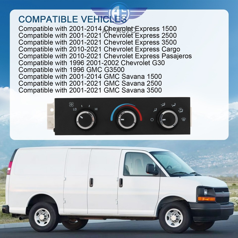 NEW 84793086 AC A/C CLIMATE CONTROL UNIT FOR CHEVY EXPRESS VAN SAVANA ...