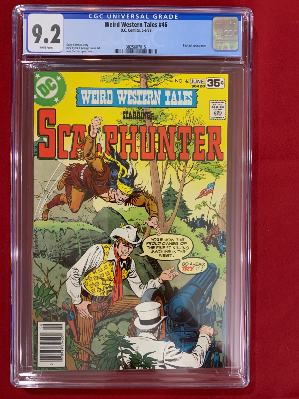 Weird Western Tales #46 CGC 9.2 Scalphunter DC Comics DCU Controversial ...