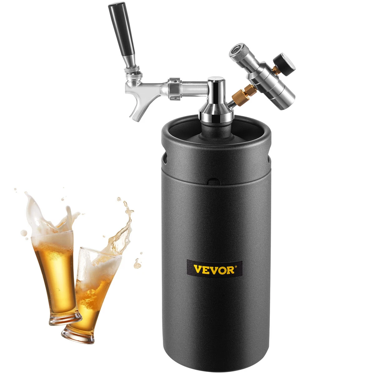 VEVOR Beer Mini Keg 68 Growler Pressurized Growler 304, 56% OFF