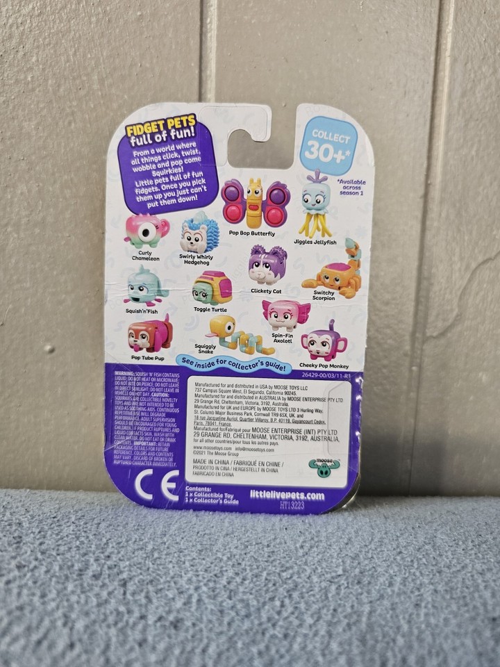 Little Live Pets SQUIRKIES Fidget Pets CLICKETY CAT Single Pack New | eBay