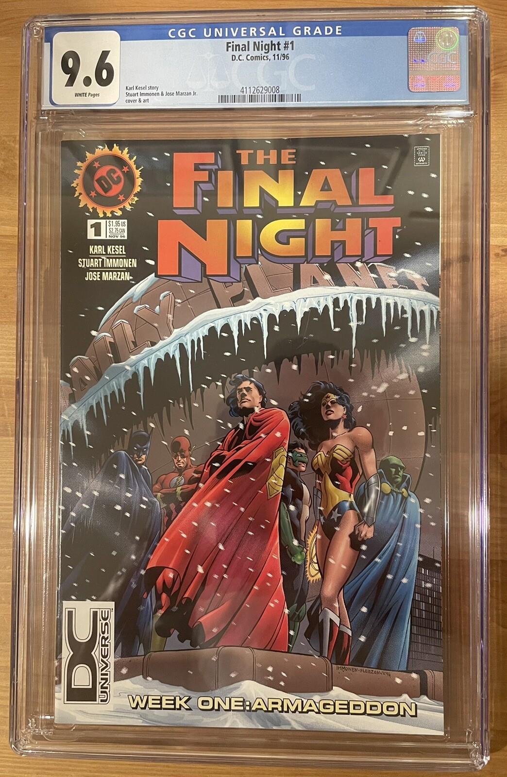 The Final Night #1 (Nov 1996, DC) CGC 9.6 DCU Logo Variant | eBay