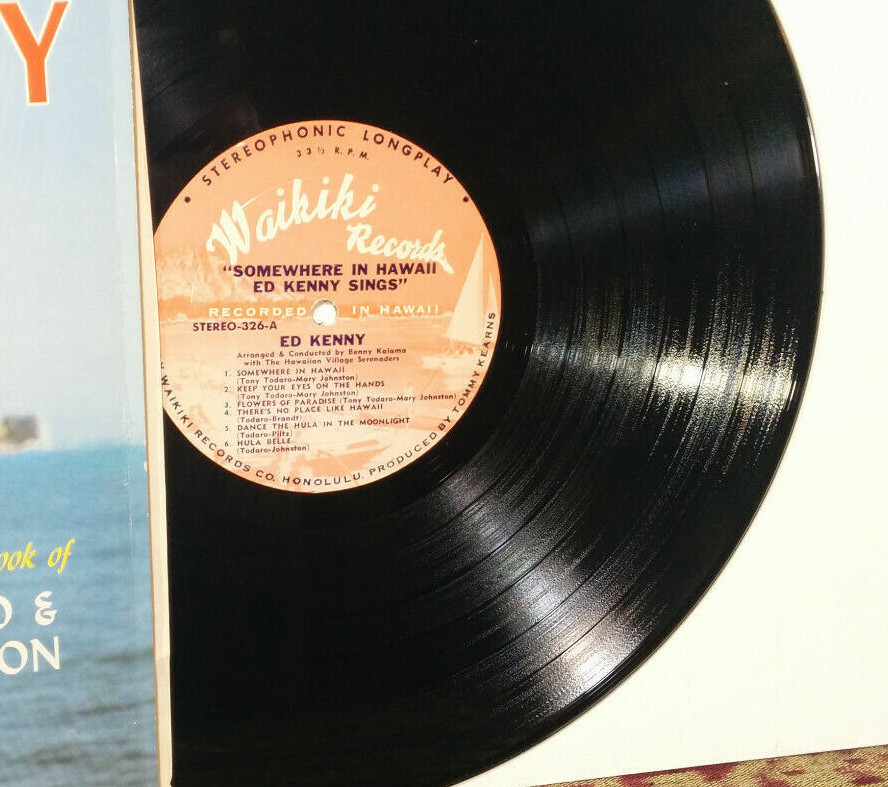 Ed Kenney ‎– Somewhere In Hawaii - Ed Kenney Sings, Waikiki Records, NM ...