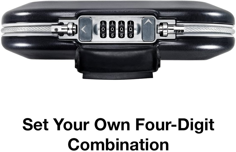 Portable Combination Lock Safe Box, Personal Travel Safe, Gunmetal Grey ...