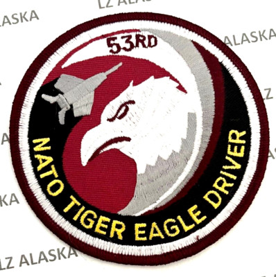 US AIR FORCE 53rd FIGHTER SQUADRON NATO TIGER EAGLE DRIVER 4" COLOR ...