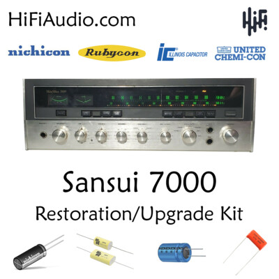 Sansui 7000 rebuild restoration capacitor kit repair instructions ...