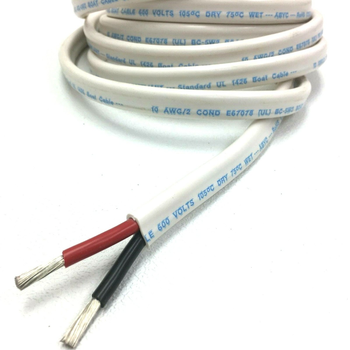 1000ft Black Marine Grade Primary Wire & Battery Cable For Boats ...