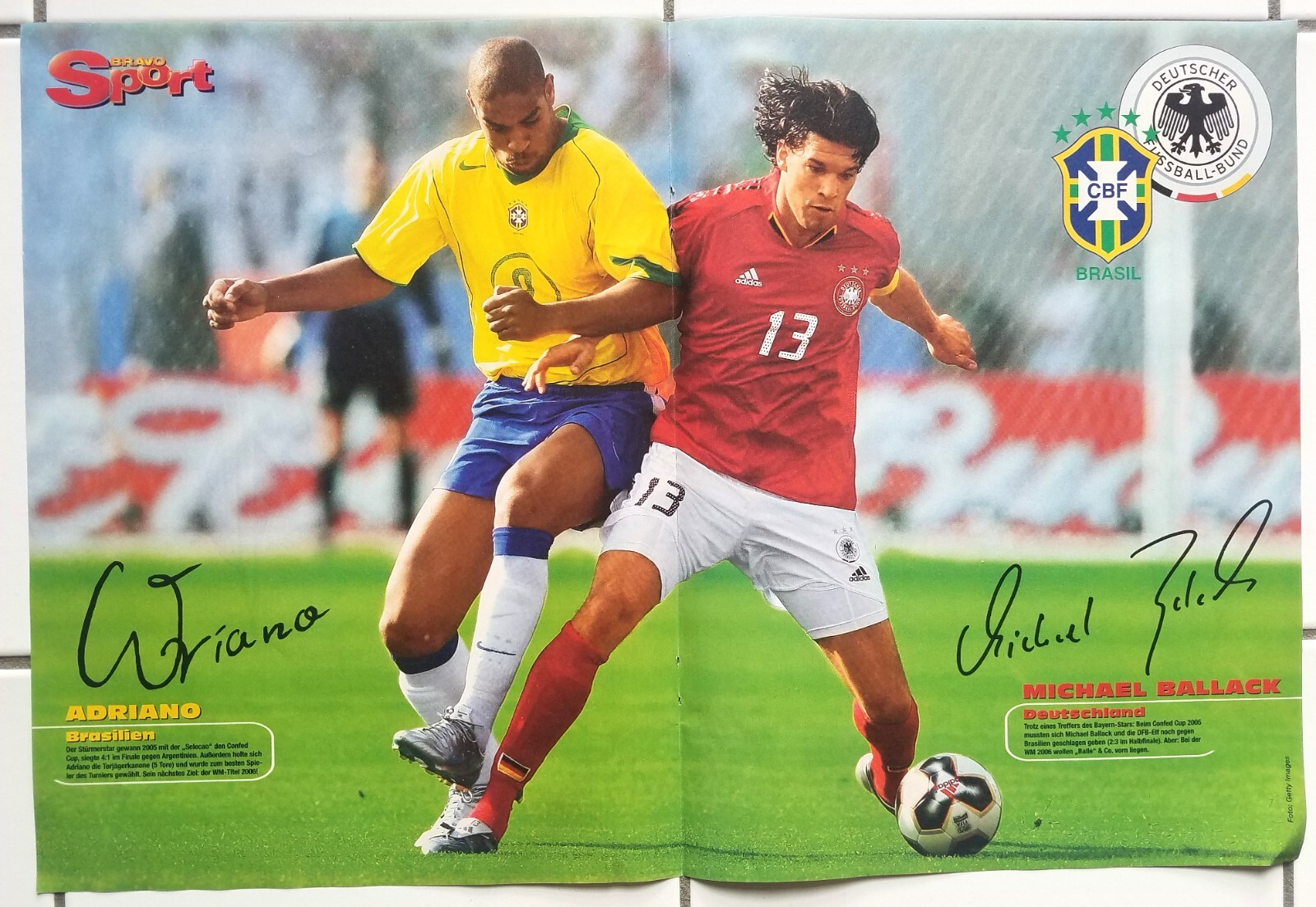 Bravo Sport POSTER Michael Ballack FC. Bayern München Bundesliga ...