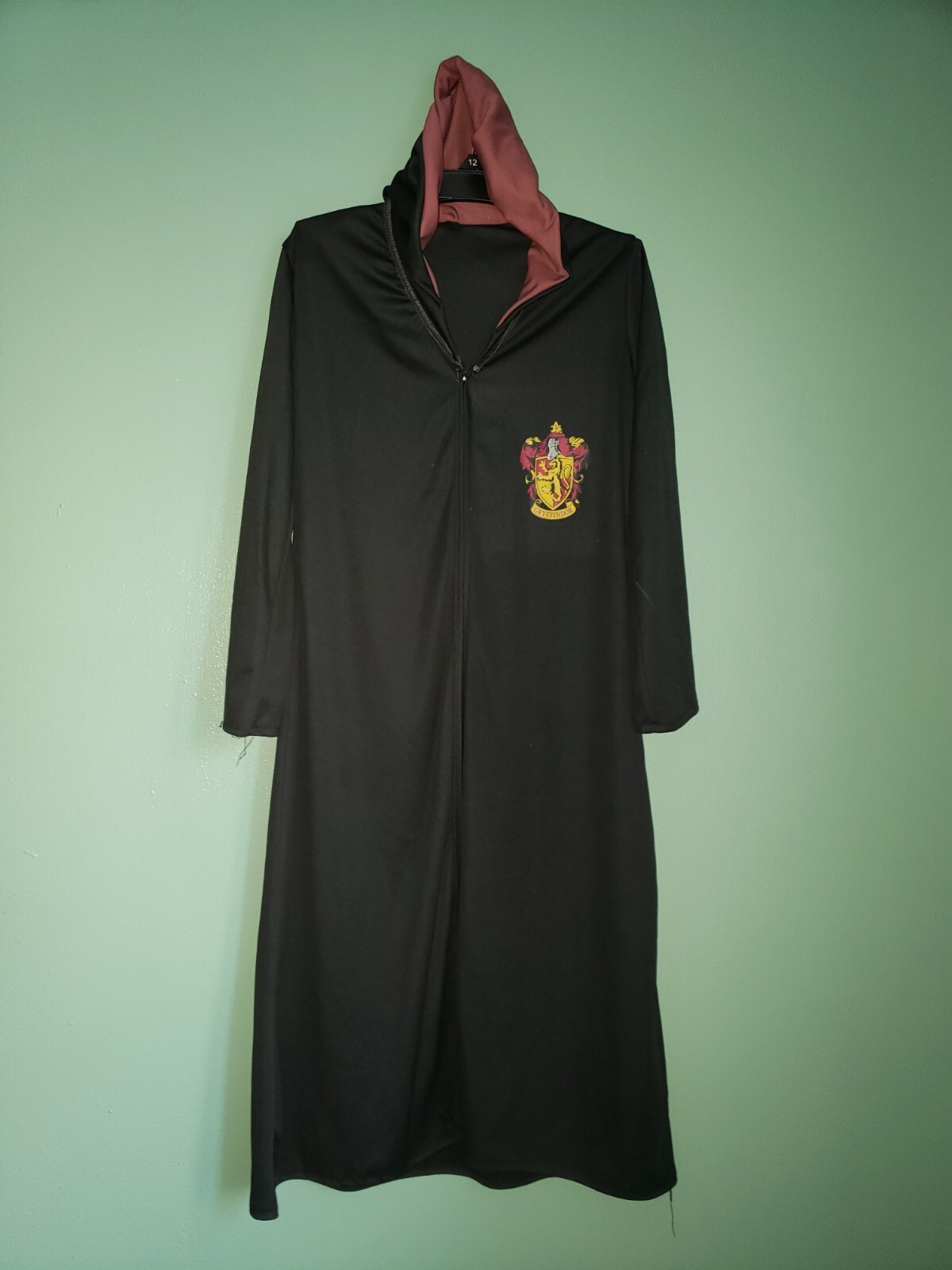RUBIES HARRY POTTER GRYFFINDOR BLACK HOOD ROBE COSPLA… - Gem