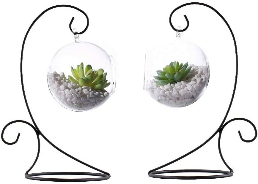 Ornament Display Hanging Stand Set of 2,Metal Stand Holder for Flower ...
