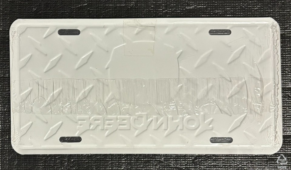 New John Deere Diamond Plate Metal License Plate John Deere Licensed ...