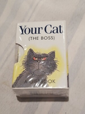 Your Cat (The Boss) Mini Cat Book Funny 1.75" x 2.25" x 1.25" Helen ...