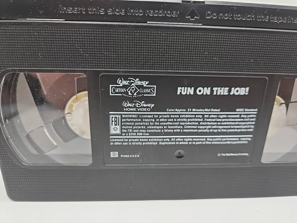 Walt Disney Cartoon Classics Special Edition - Fun on the Job (VHS ...