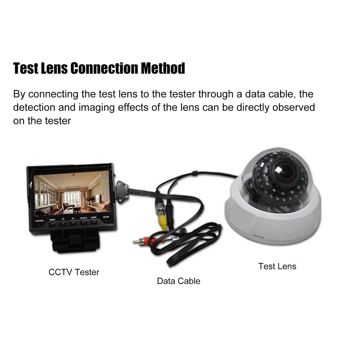 Hdmi Tester 5-inch CCTV Tester For Analog Cameras - HDMI & VGA Input ...