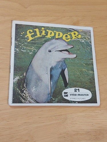 1966 Flipper TV SHOW VIEWMASTER B-485 Reels & Booklet/Sleeve View ...