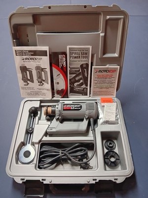 RotoZip Spiral Saw SCS01 LE w/ ZipMate Attachment & 3 Bits. NEVER USED ...