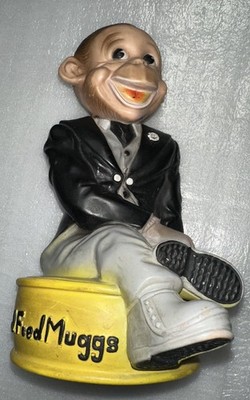 VINTAGE 1950'S J. FRED MUGGS MONKEY RUBBER BANK A STERN TOY | eBay