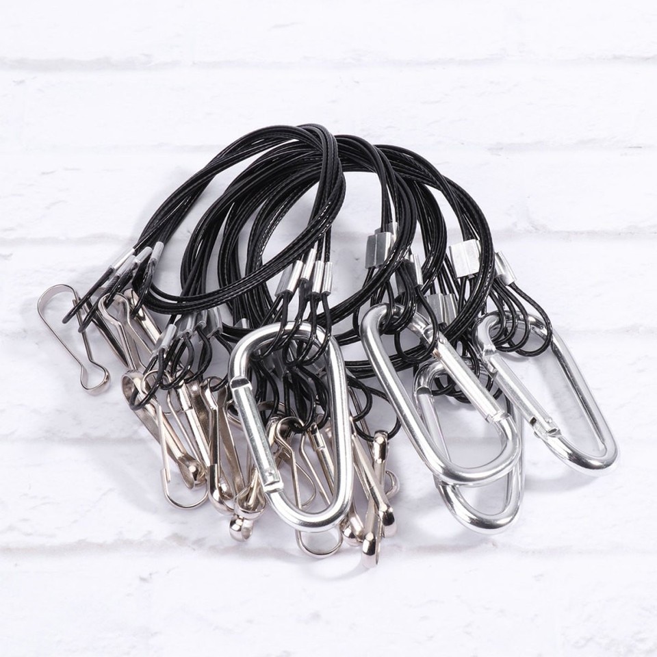 Set of 2 Heavy Duty Rope Hanger Stainless Steel Light Plant Grow ...
