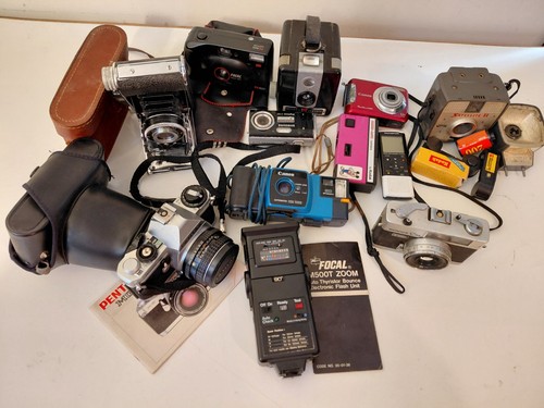 Bulk Used Camera Lot, Everything in Pics, Selling For Parts, Some Works ...