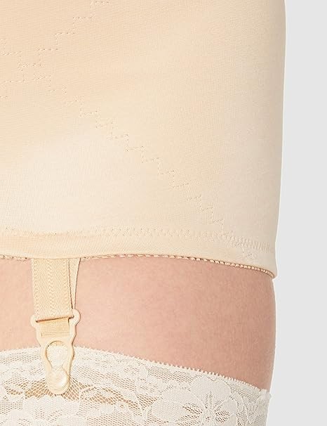 Non-wired Corselette with Front Zip and Suspender Strap Susa 6452 Skin ...