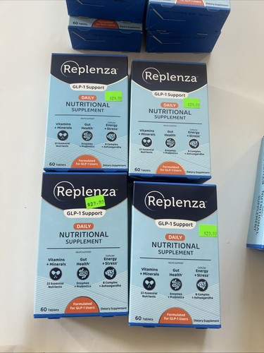 Lot of 4 Replenza Daily Nutrition Supplements 60 Tablets Each Exp 8/26 ...