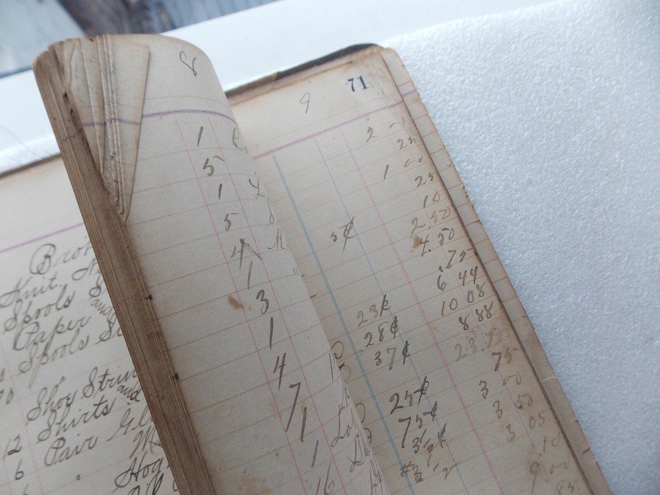 1887- 1900 Handwritten Ledger Book of Inventory Sales Stock from ...