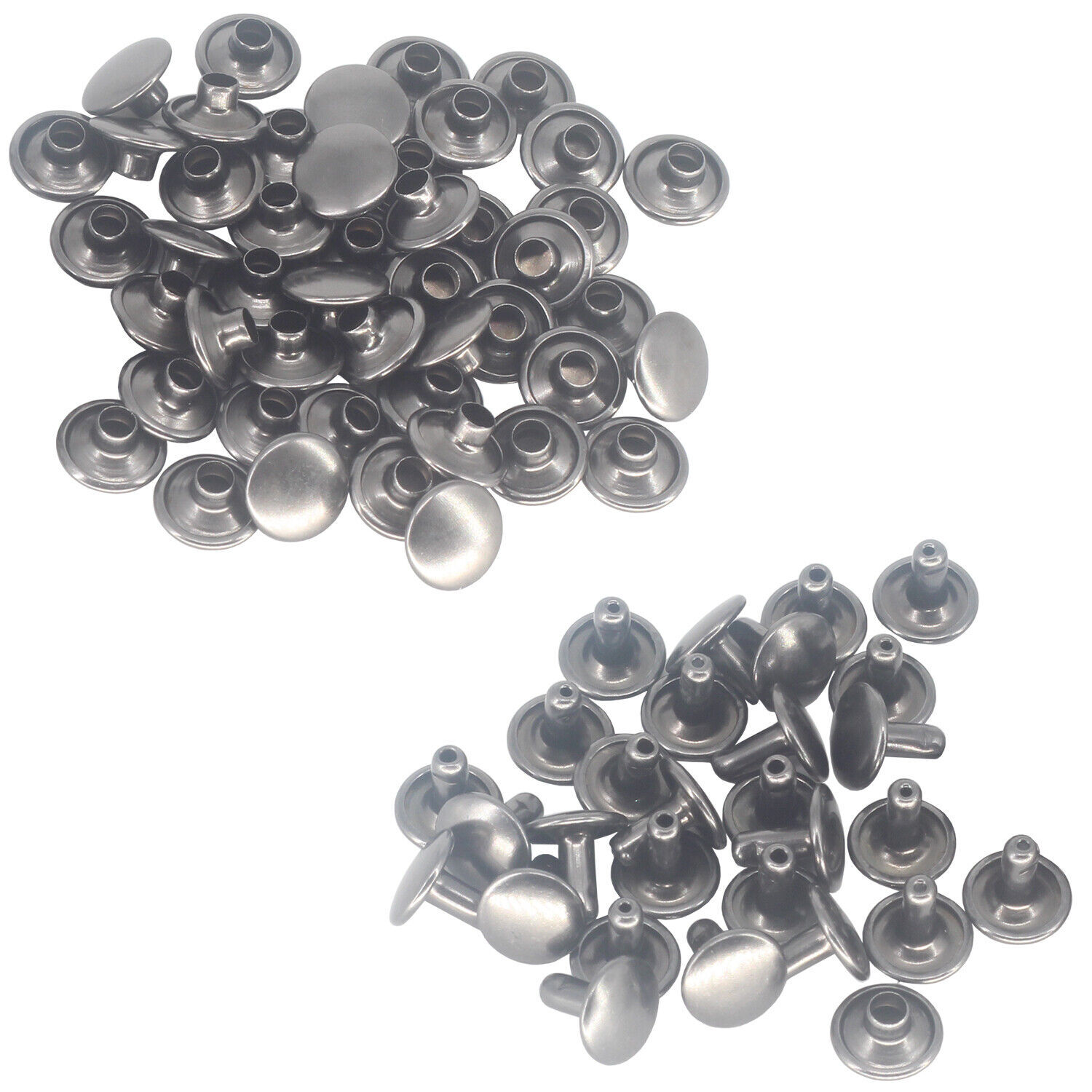 Double Cap Rivets 4mm - 15mm Stud Rapid Rivets Leather Craft Repair ...