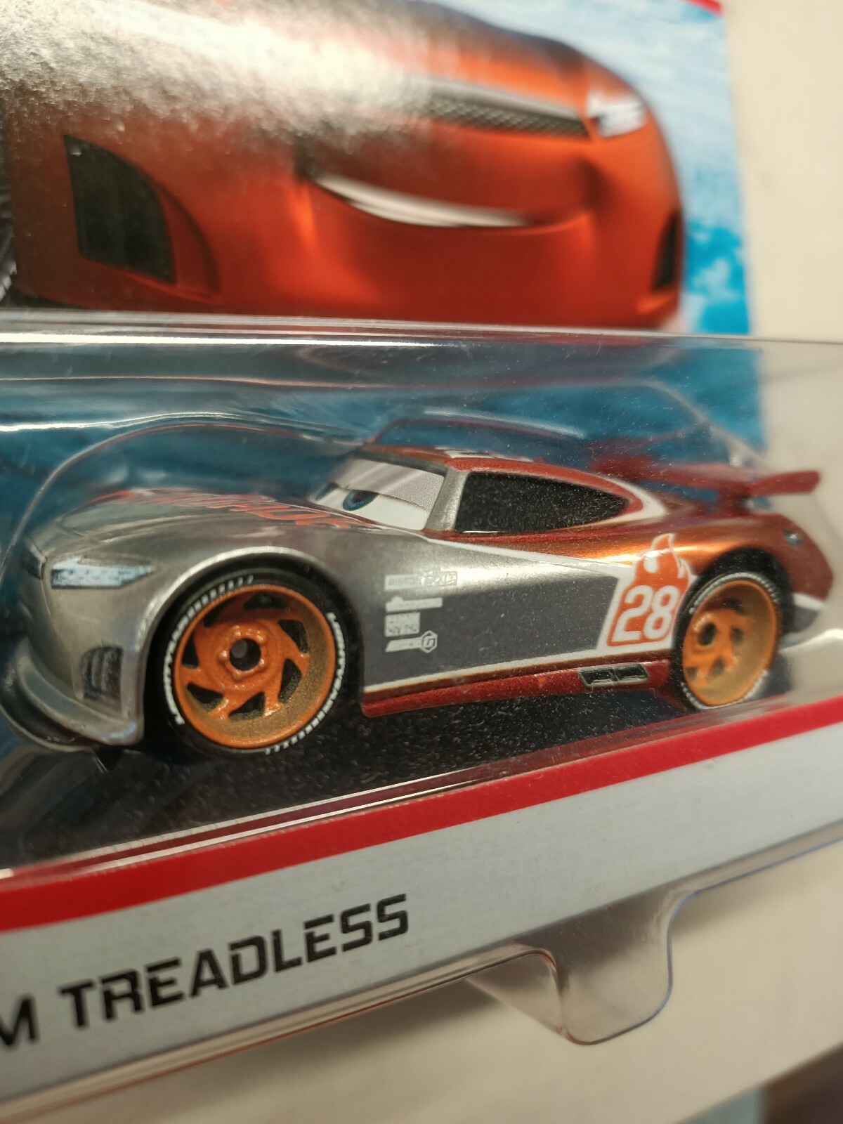 Disney Pixar Cars - Silver Tim Treadless 28 Next Gen Racer Official ...