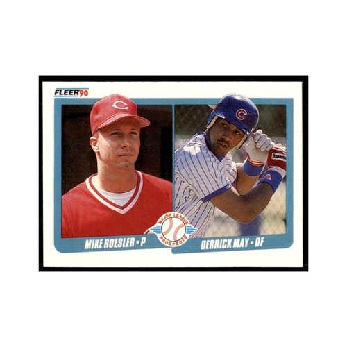 1990 Fleer Mike Roesler/Derrick May Baseball Cards #645 | eBay