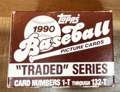 1990 Topps Traded Series Baseball Cards Complete Set Cards 1-T thru 132 ...