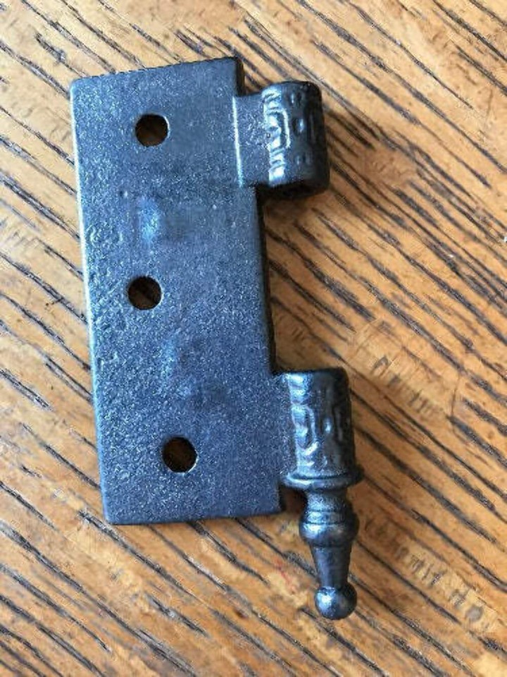 Antique Cast Iron Steeple Tip Door Hinge, Right Half Only - 3½" x 3½ ...