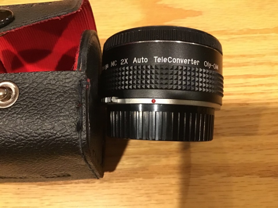 Omega MC 2X Auto TeleConverter Camera Lens Oly-OM With Carrying Case ...