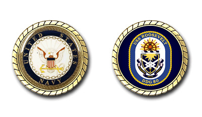 USS Roosevelt DDG-80 Crest Challenge Coin | eBay