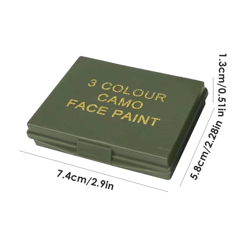 Tactical Face Paint Oil Camouflage Three-Color Box Set Mirror Army ...