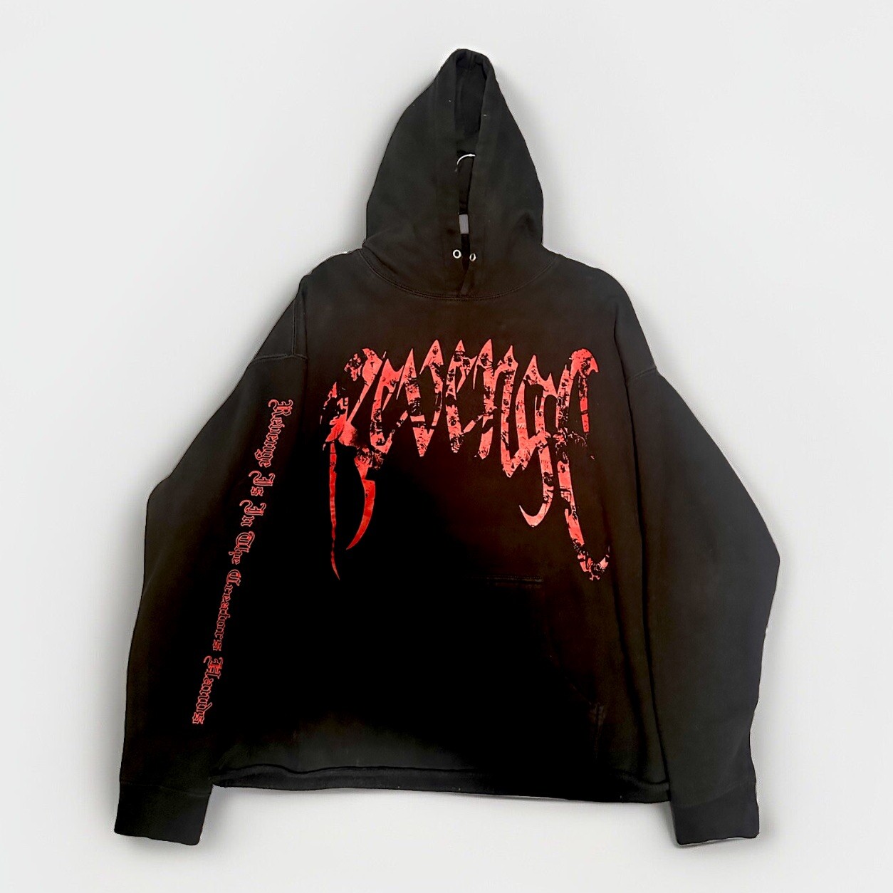 JUICE WRLD 999 x Revenge 'Collage' Hoodie Black Red X… - Gem