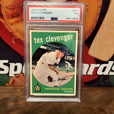 1959 Topps #298 Tex Clevenger PSA 7 NM Perfectly centered | eBay