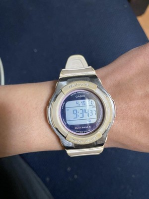 CASIO G SHOCK Beige Resin Band Digital Watch for Women Water Resistant ...