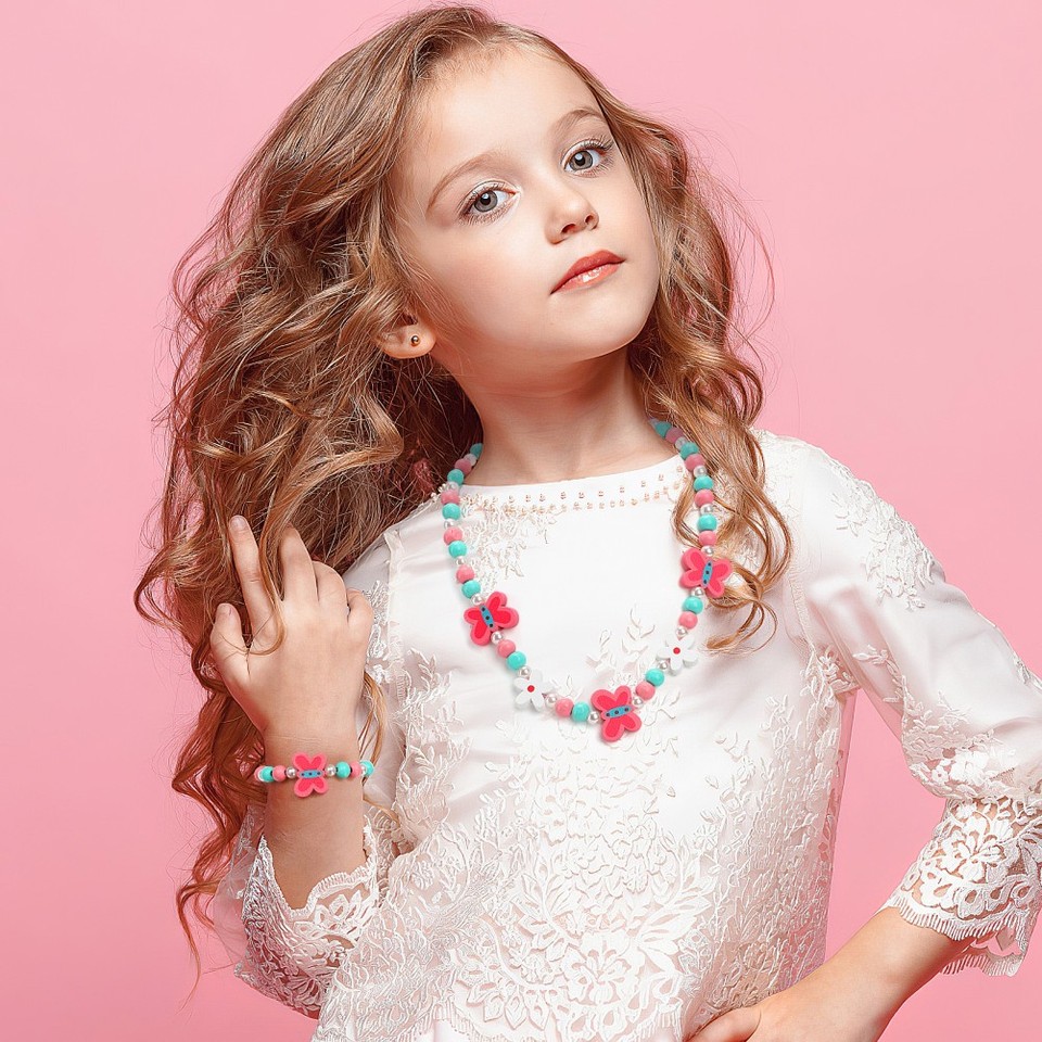 Girls Bracelet Jewelry Set Childrens Jewellery Kids Necklaces for ...